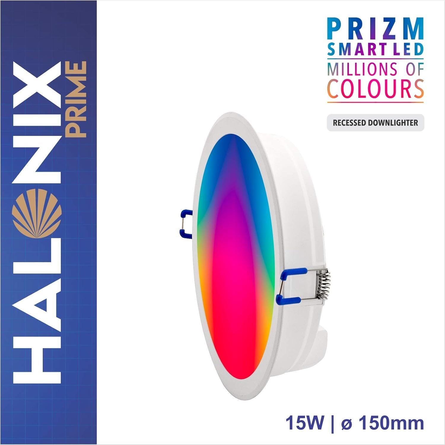 HALONIX 15W Smart Wi-fi recessed ceiling panel compatible with Alexa ...