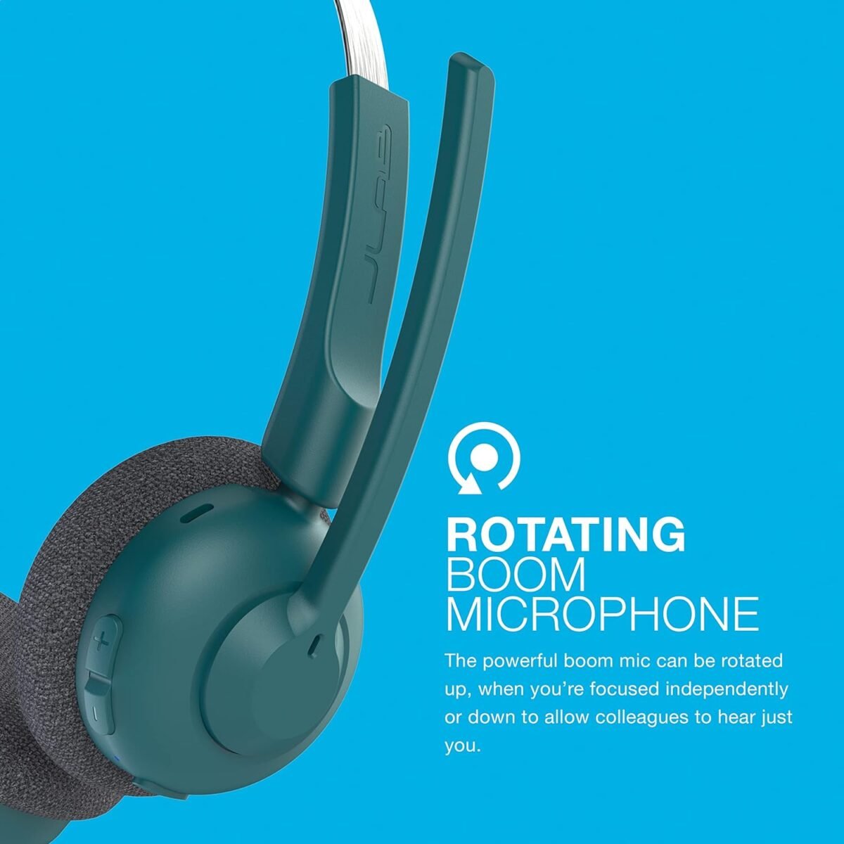Jlab Go Work Pop, 50+ Hr Playtime Bluetooth (Teal, On the Ear ...