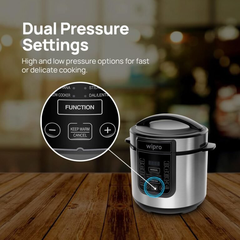 Wipro Elato CPC201 Digital Electric Pressure Cooker| 10 Pre Set Multi ...